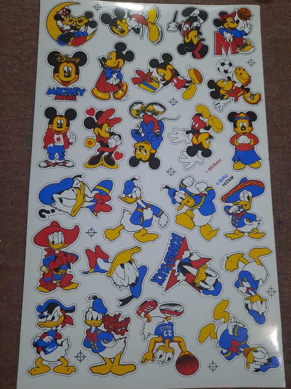 STIKER Donal Bebek Dan Mickey Mouse Bandar_Stiker | Lazada Indonesia