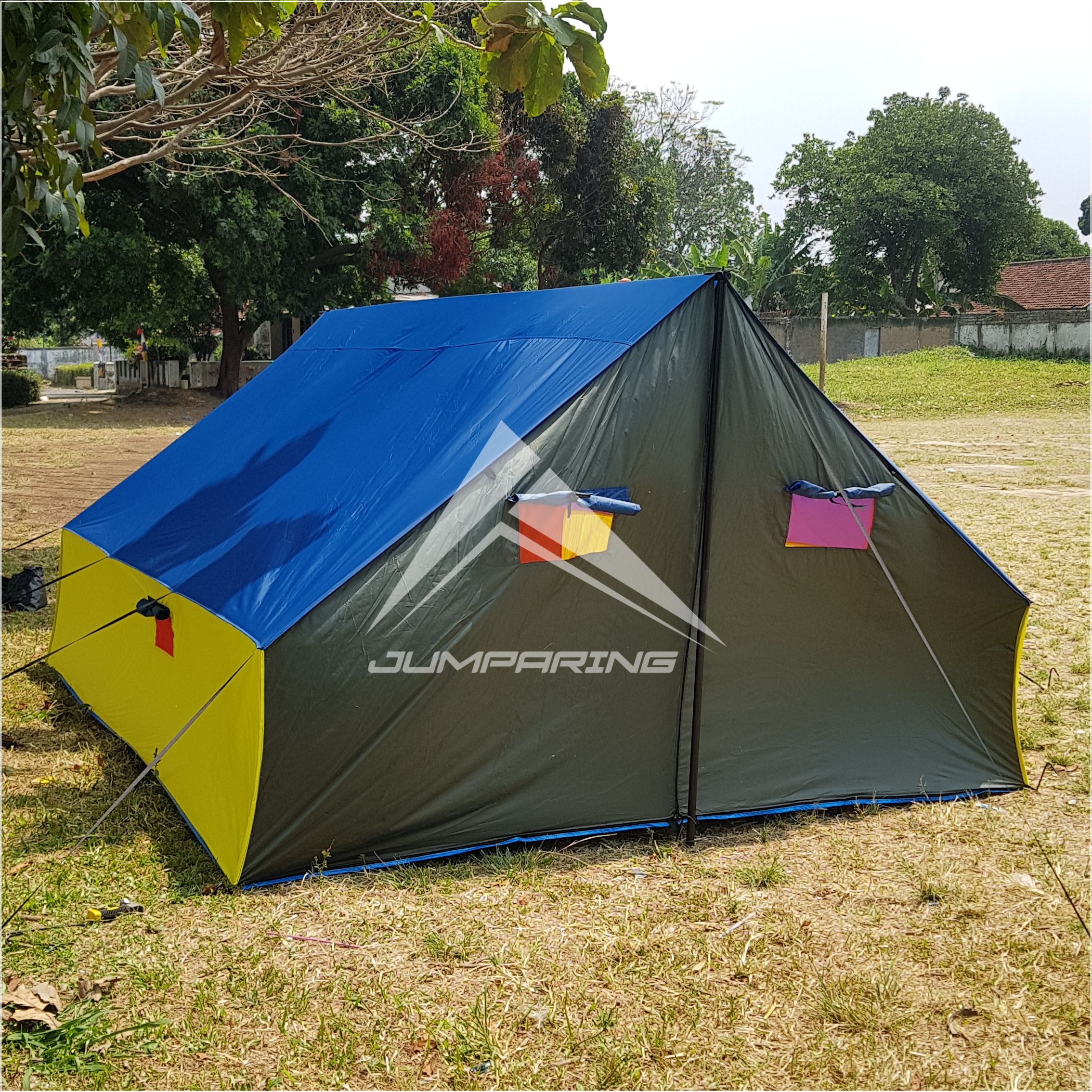 Tenda Pramuka Murah , Bahan Parasit Waterproof, Kapasitas 6-8 Orang ...