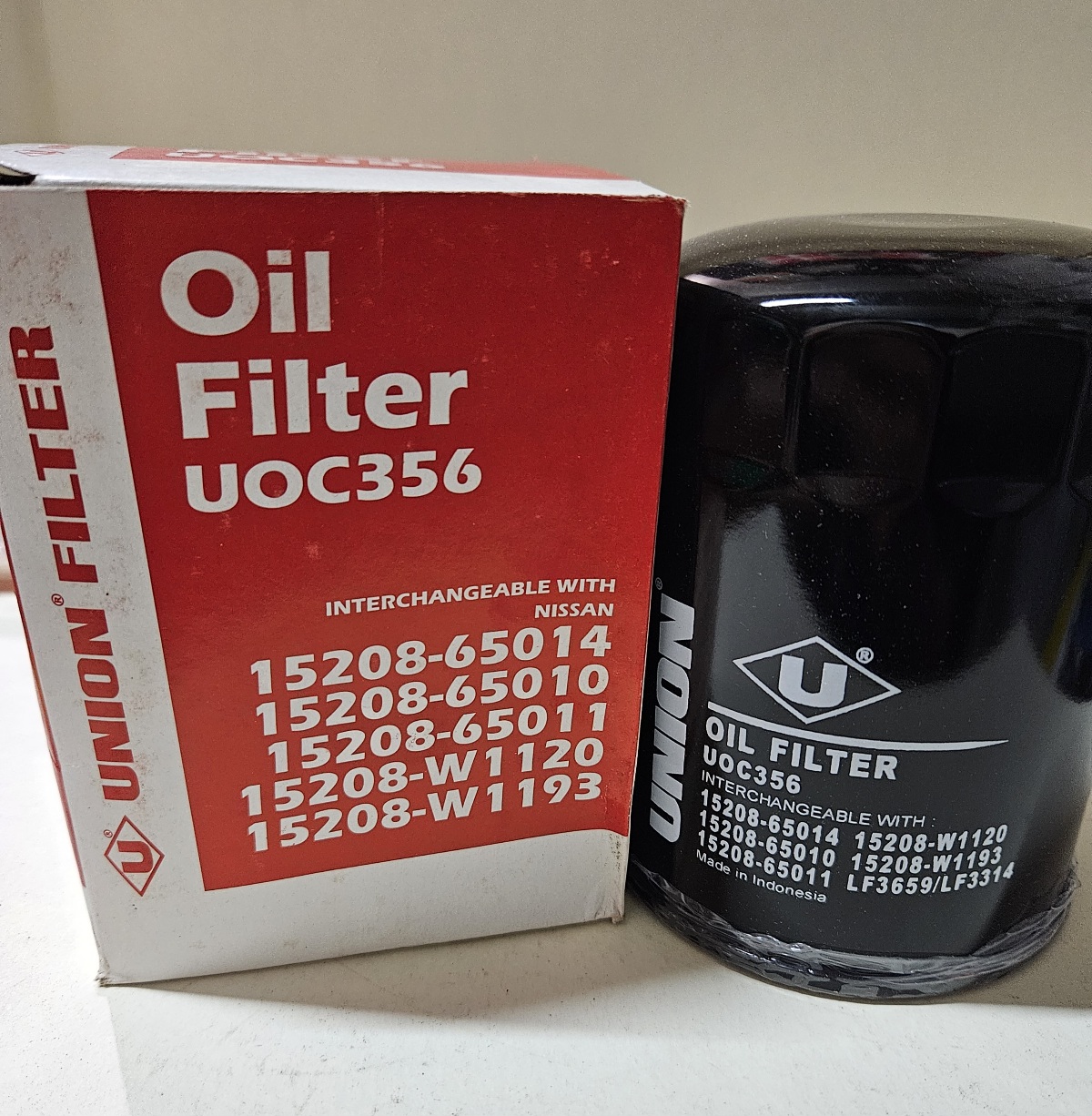Union oil filter filter oli 15208-65014/C1803 Nissan | Lazada Indonesia