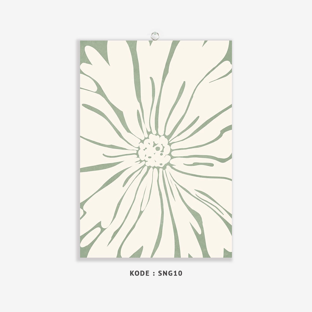 Poster Daun Tropical Hiasan Dinding Tumbuhan Minimalis Bohenian ...