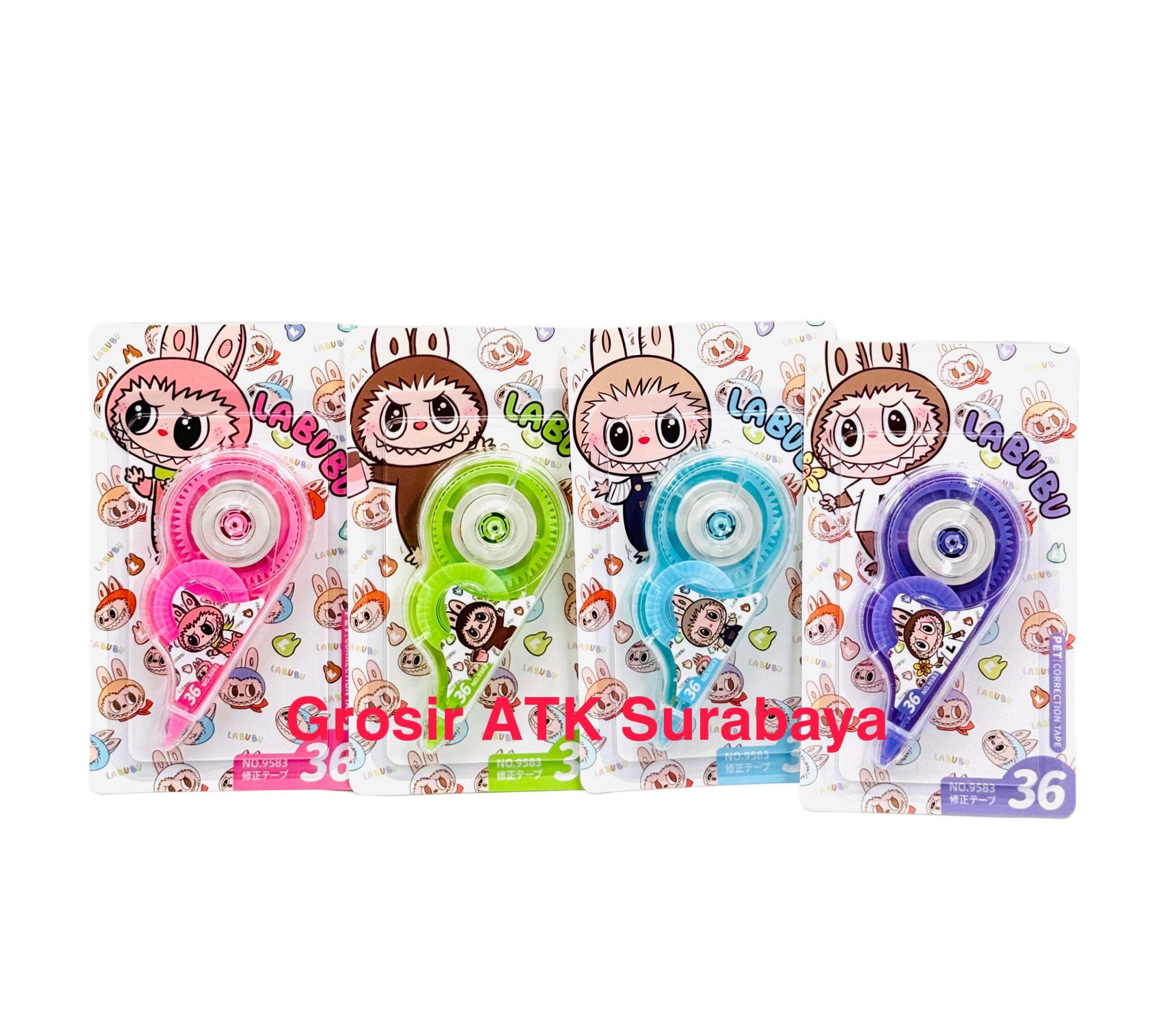 ( DAPAT 1 PCS ) CORRECTION TAPE LABUBU 9583 / Tip-Ex Tipex Kertas Fancy ...