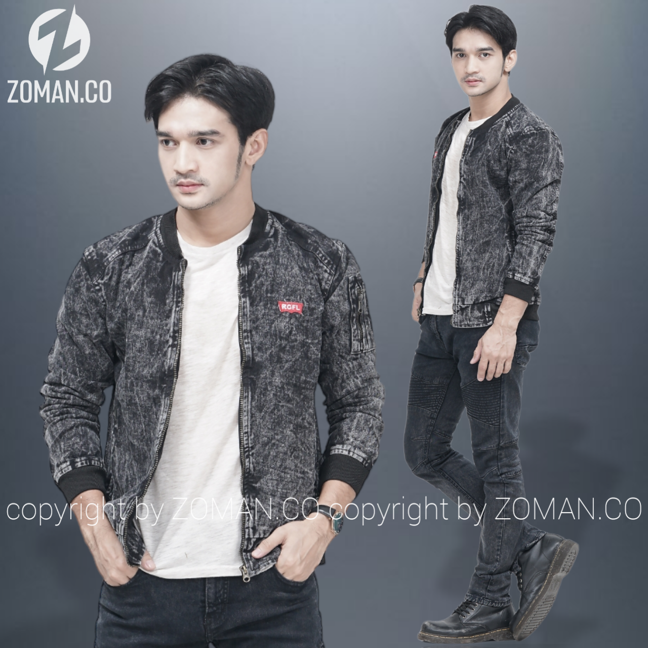 [COD]Best Seller Jaket Bomber Jeans Denim|Bomber Denim dengan Varian ...