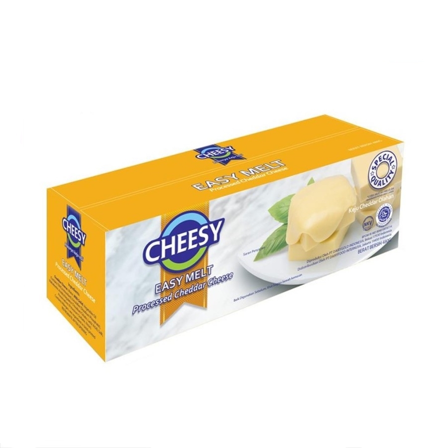 Keju Cheddar Mudah Leleh Cheesy 480g Easy Melt Cheddar Cheese | Lazada ...