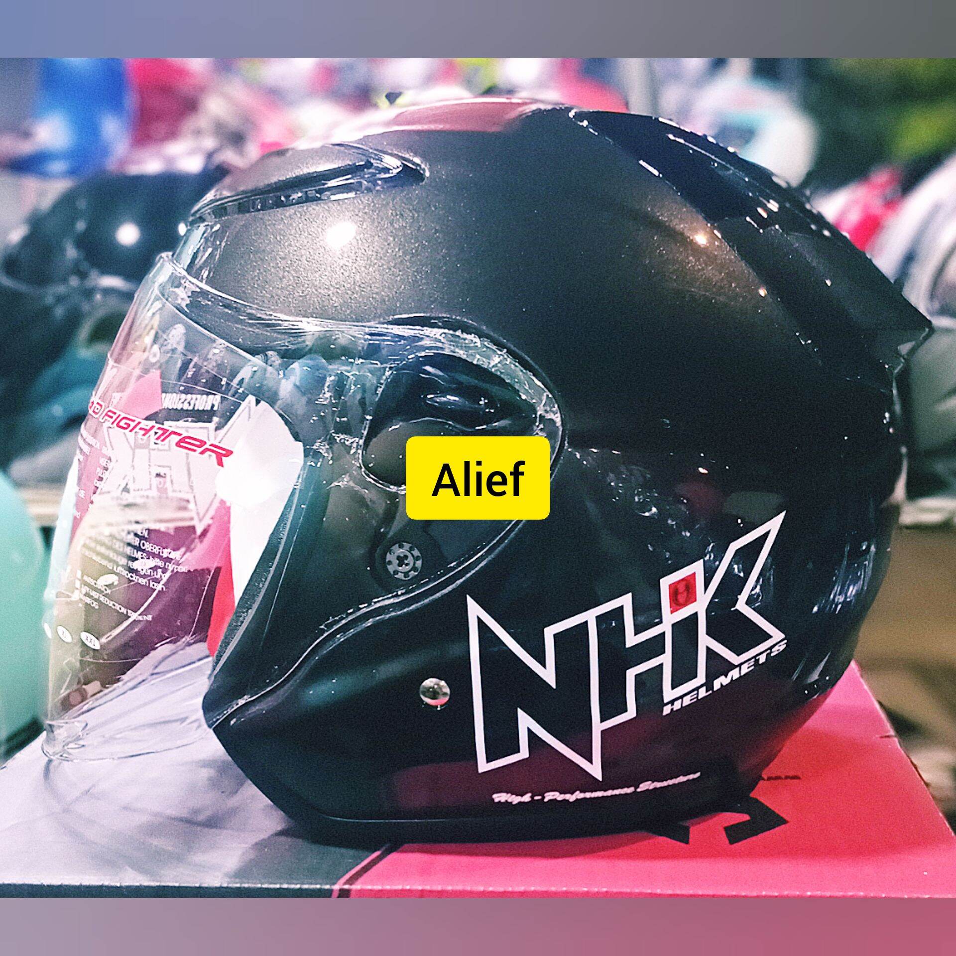 NHK R6 SHOLID/BIRU TOSCA GLOSY/HELM BERKUALITAS/HELM BERSANDAR SNI ...