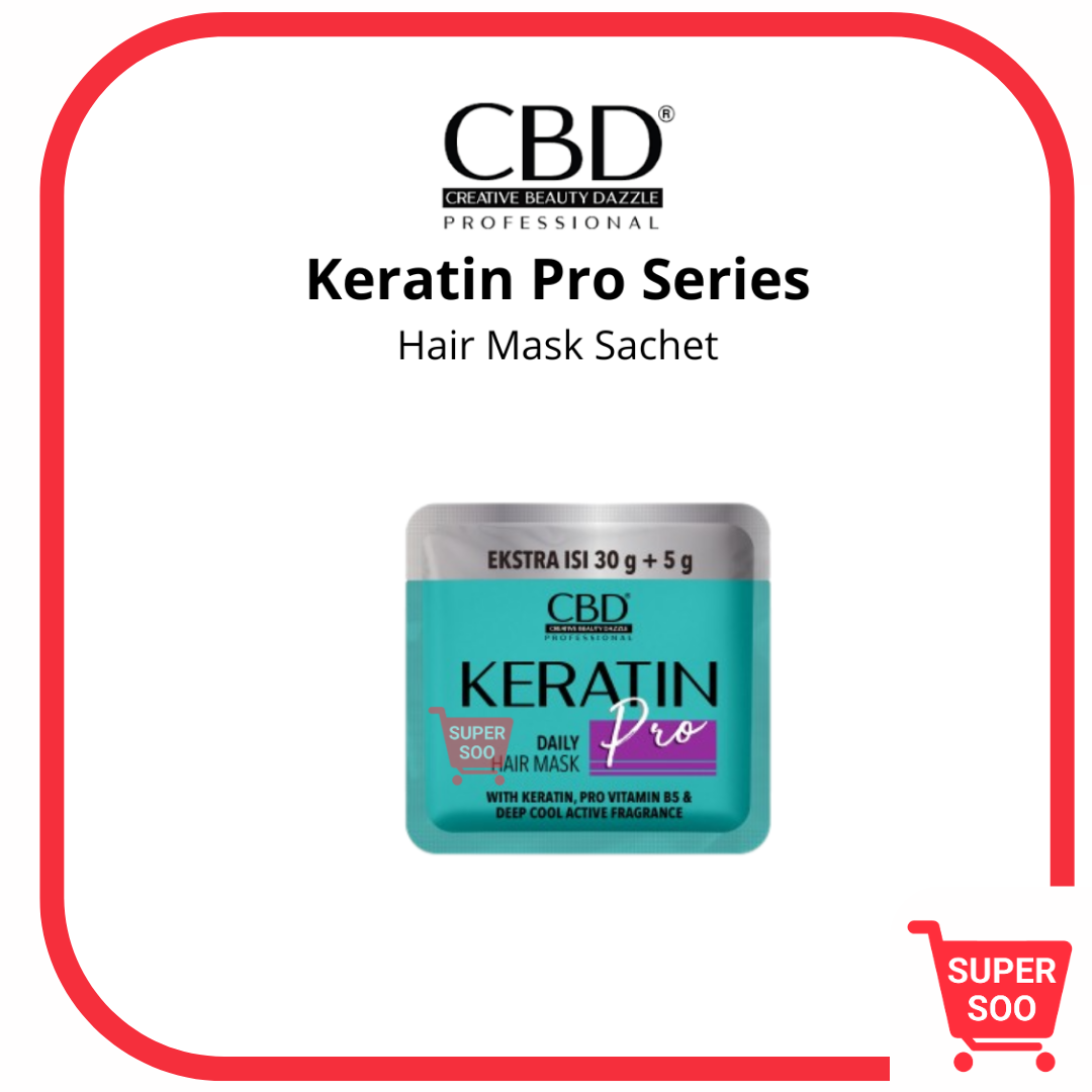 CBD Keratin Pro Daily Hair Mask sachet 35gr | Lazada Indonesia