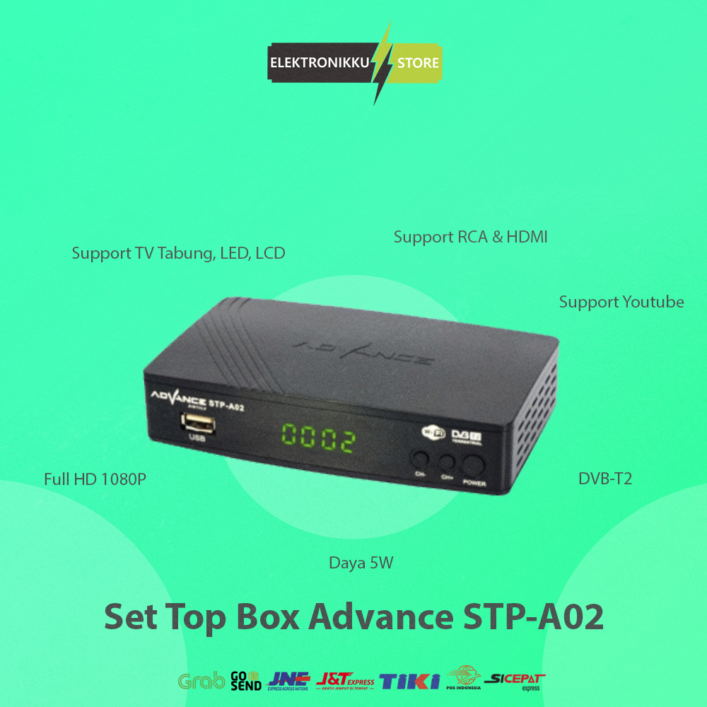 Set Top Box Advance STP-A02 DVB-T2 STB Antena Digital Receiver TV ...