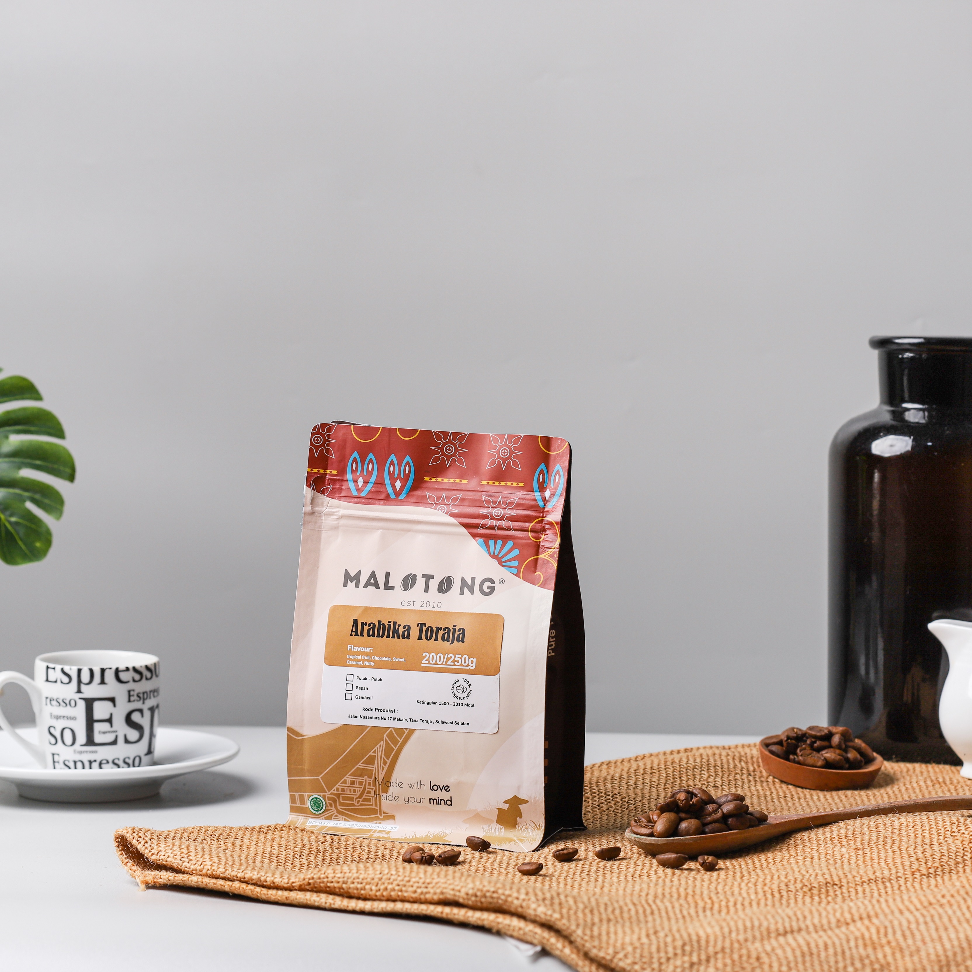 MALOTONG Kopi Arabika Toraja Gandang Batu Sillanan 200 Gram Arabica ...