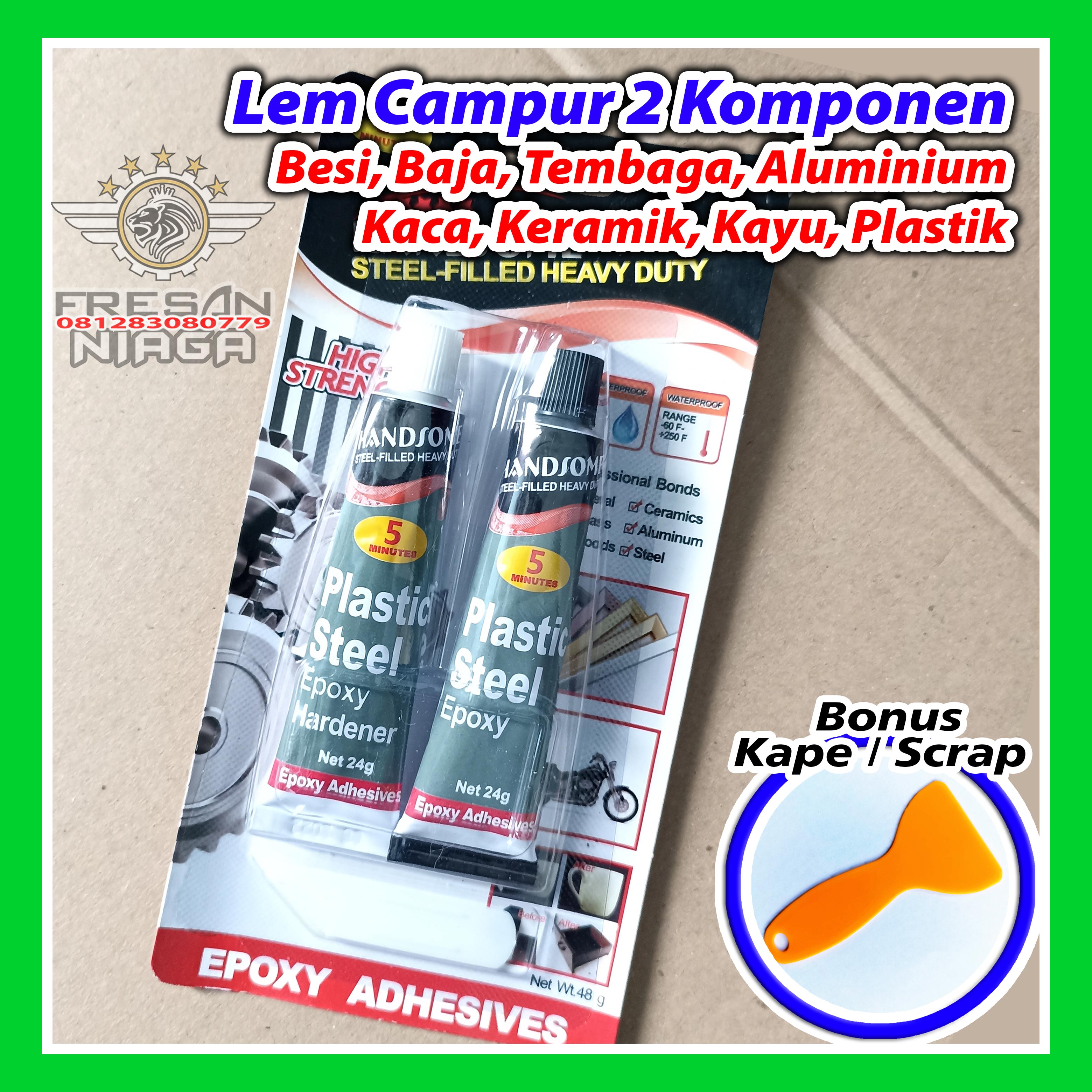 Lem Besi Epoxy Adhesives Tahan Panas Lem Campur Lem Metal Logam Baja ...