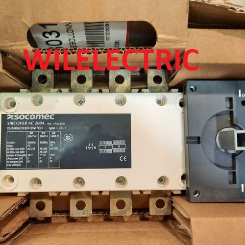 SOCOMEC Handle COS change over switch 1 0 2 4P sircover 200A 200 A | Lazada Indonesia