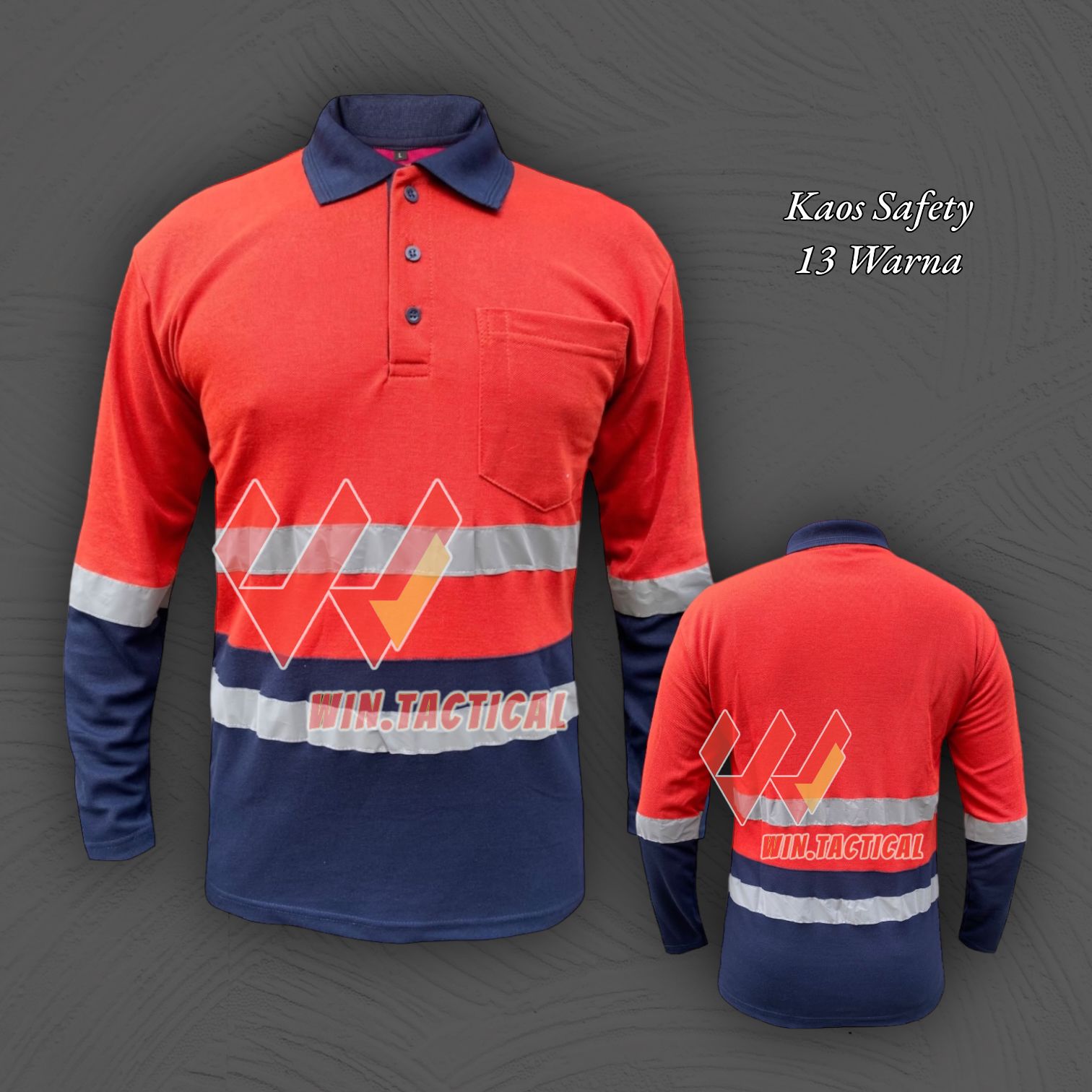 T-shirt Safety / Polo Safety Kaos polo / pakaian pria / krah polo ...