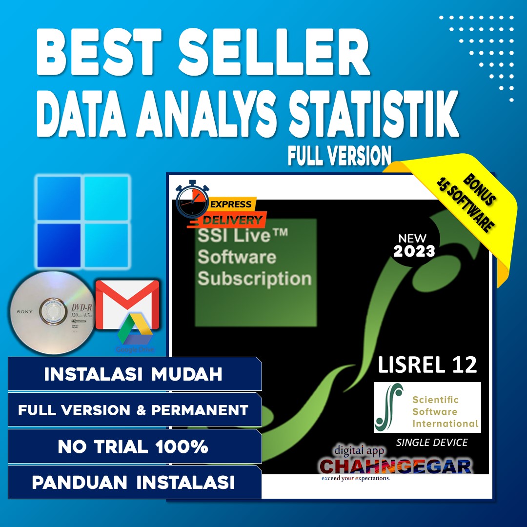 Lisrel 12 Pro Full Version Lisensi Lifetime Software SEM PLS Data Statistik Lisrel 8 Full ...