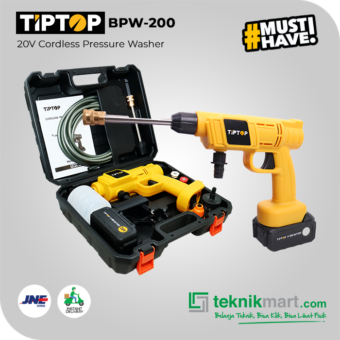 Tip Top Bpw 200 Cordless Pressure Washer 20 V Lazada Indonesia