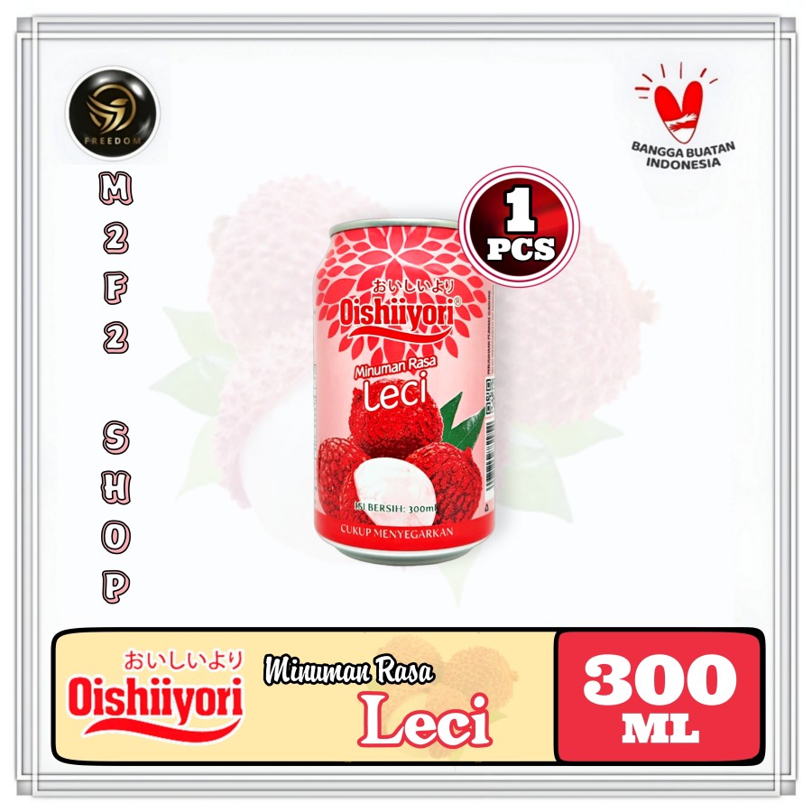 Oishiiyori Minuman Rasa Leci Kaleng | Lychee Can - 300 ml (Kemasan ...