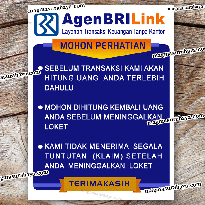 Stiker Agen BRI Link magma surabaya | Lazada Indonesia