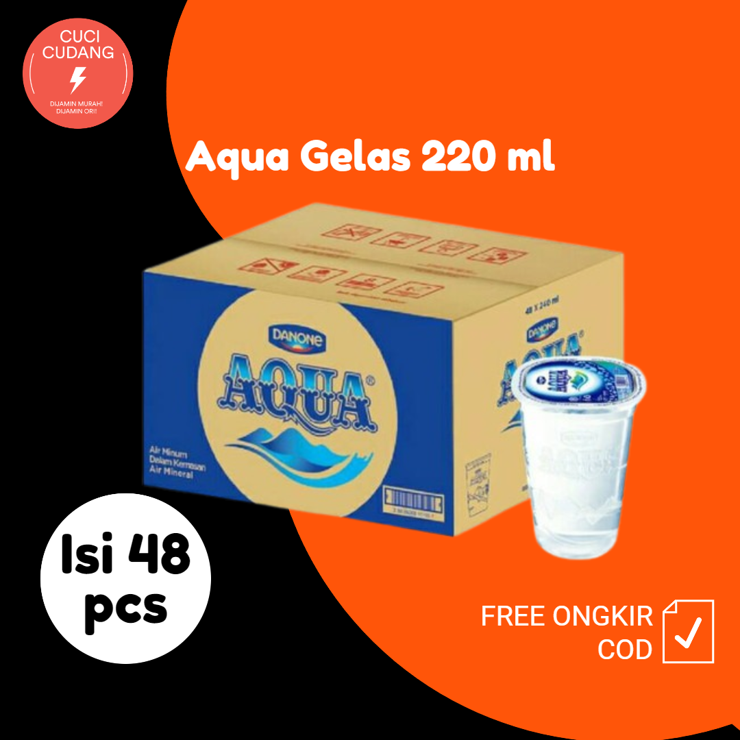 Air Mineral Aqua Gelas 220ml 1 Dus Isi 48 Pcs Lazada Indonesia Air Mineral Aqua Gelas 220ml 1 Dus Isi 48 Pcs Lazada Indonesia