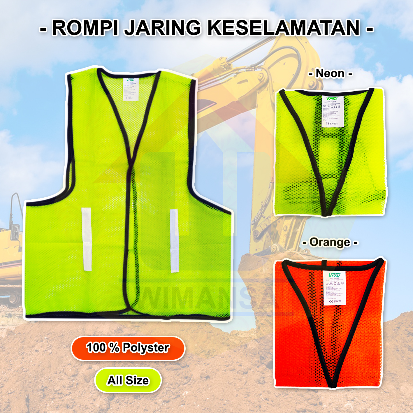 ROMPI JARING KESELAMATAN POLYSTER - ROMPI PROYEK | Lazada Indonesia