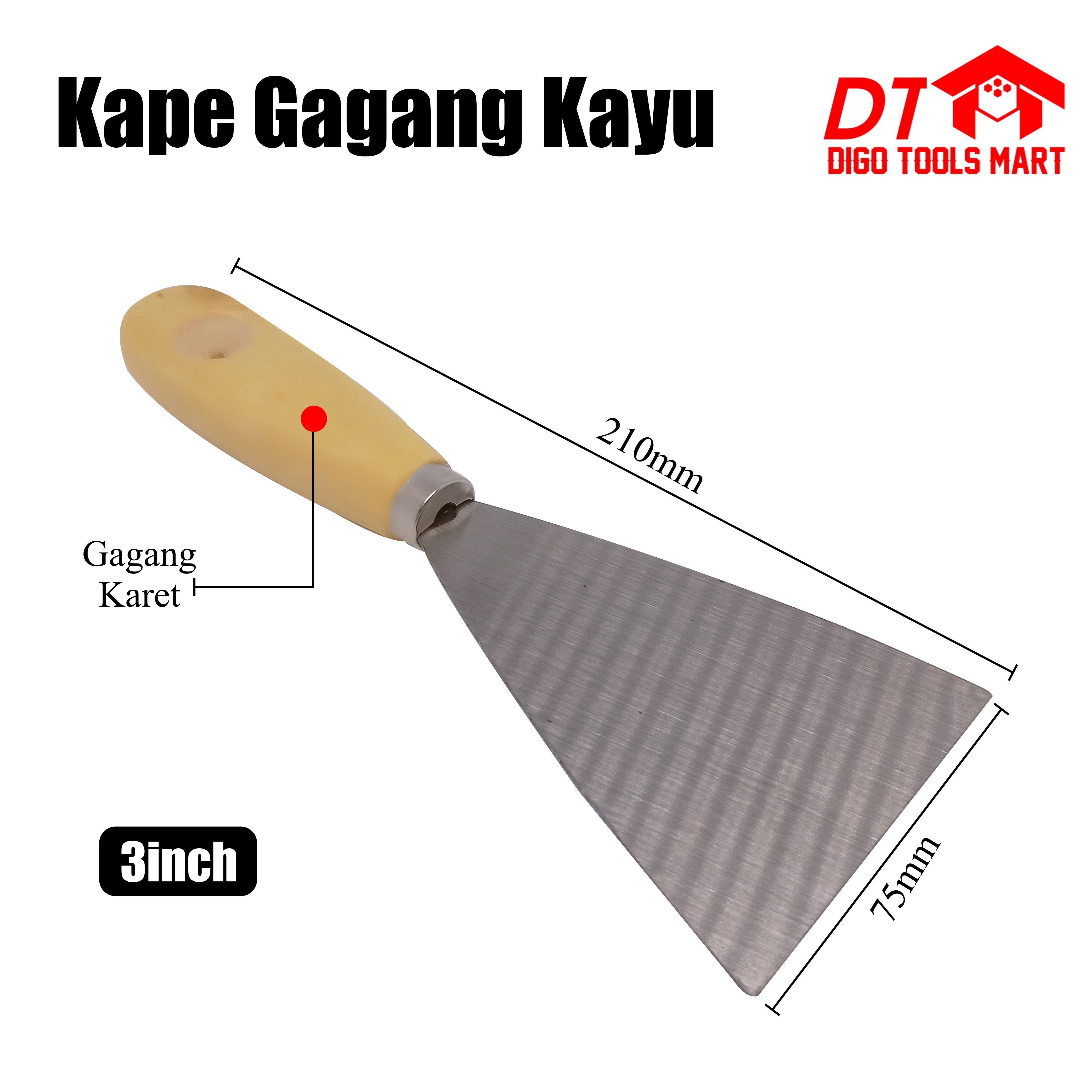 Kape Gagang Kayu 3 Inci Skrap Skrab | Lazada Indonesia