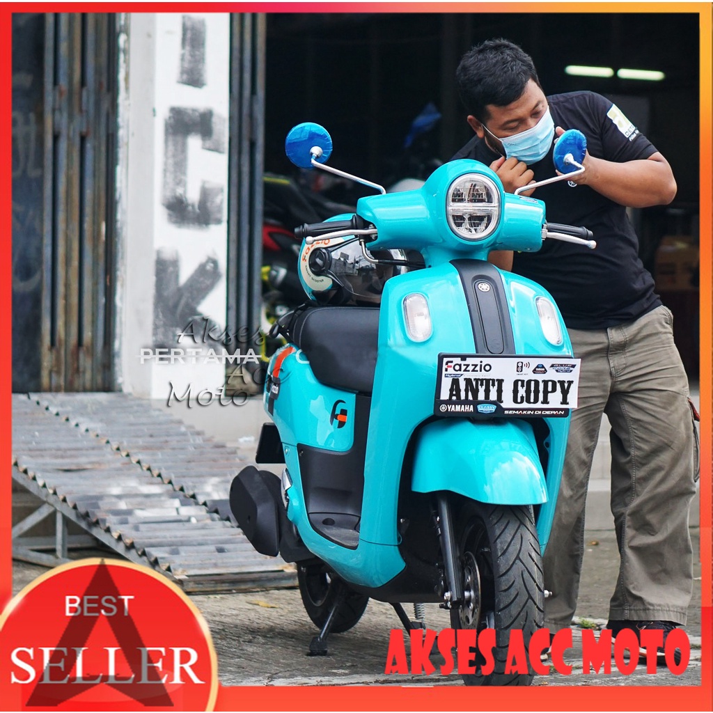 SPION CENTRO BULAT MOTOR FAZZIO DINO GENIO SCOOPY KACA SPION TANGKAI ...
