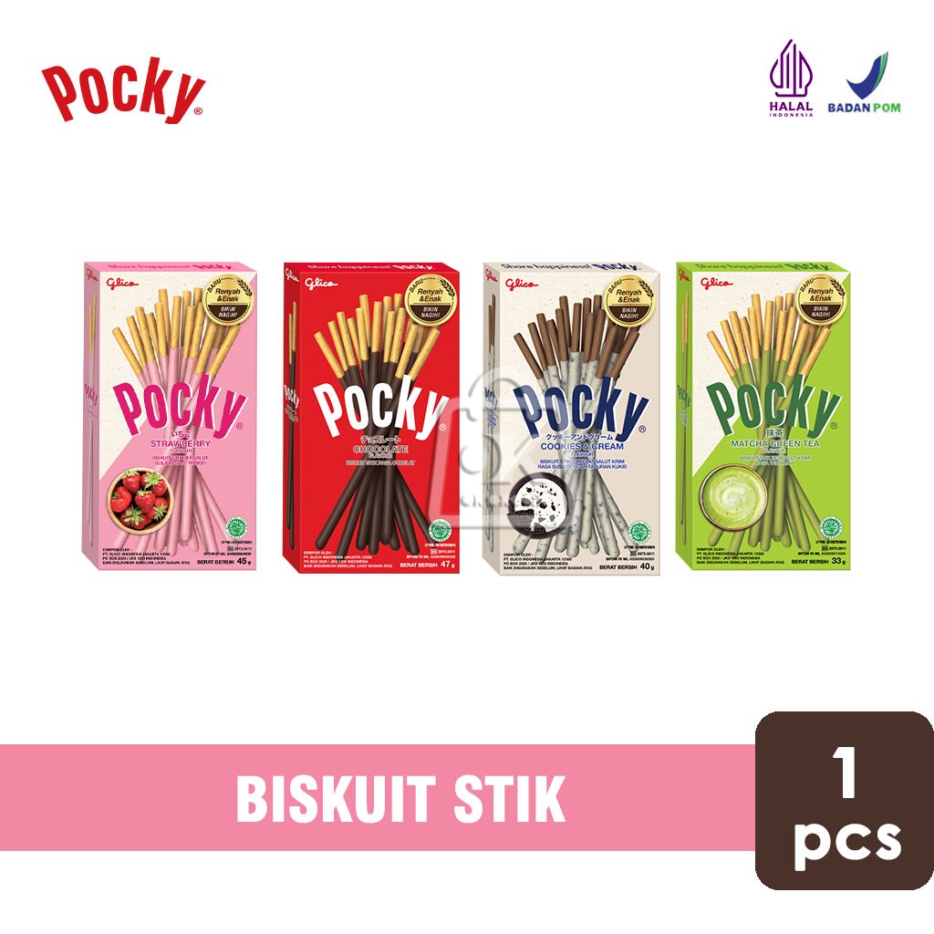 (1 Pcs) Biskuit Stik Pocky Glico / Snack Pocky Aneka Rasa | Lazada ...