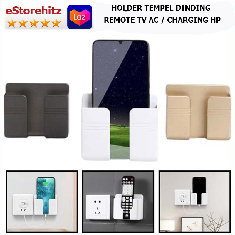 Rak Gantung Charger Docking Hp Holder Tempel Tempat Remote TV AC ...