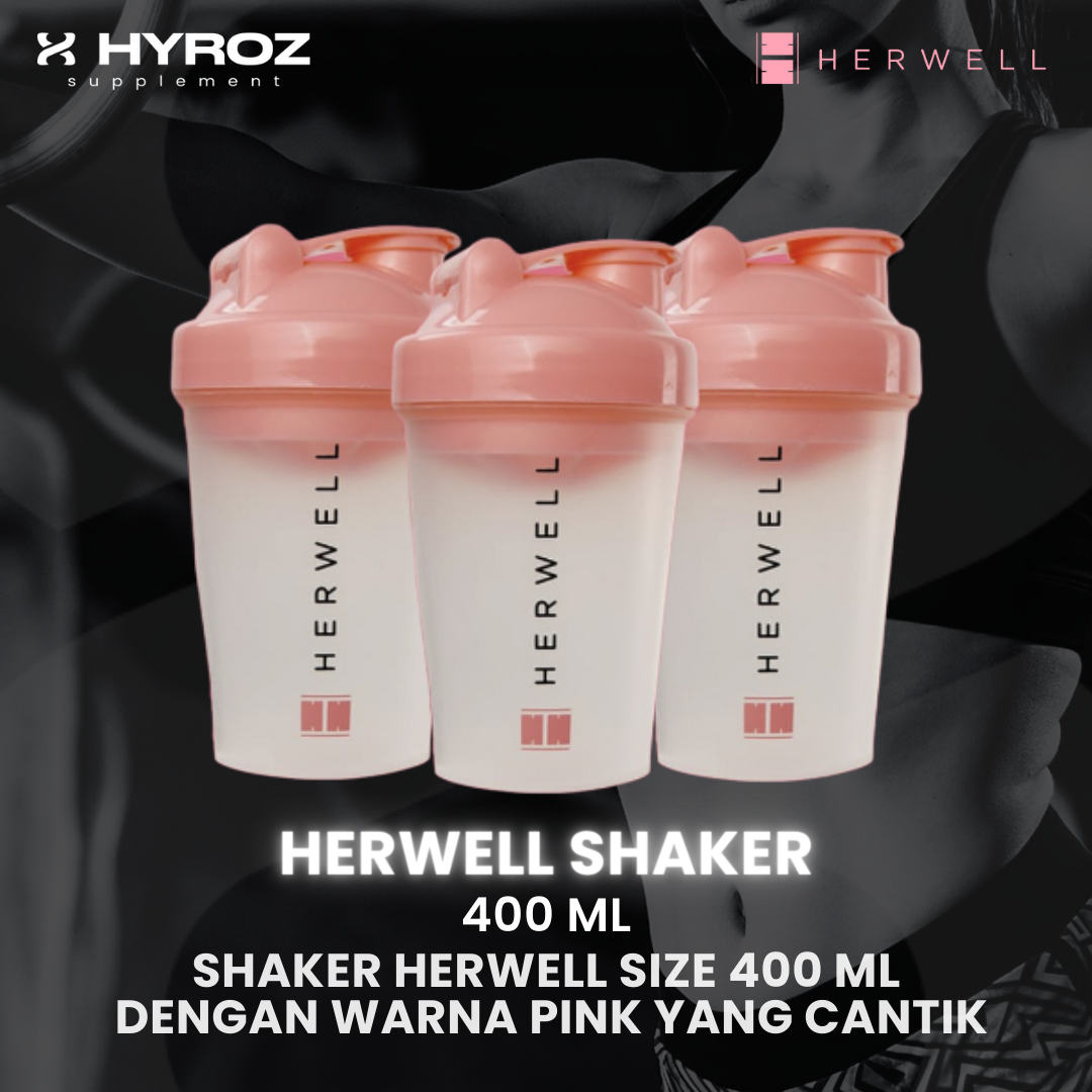 HERWELL : SHAKER Herwell Plastik 400ml - Shaker Gym | Lazada Indonesia