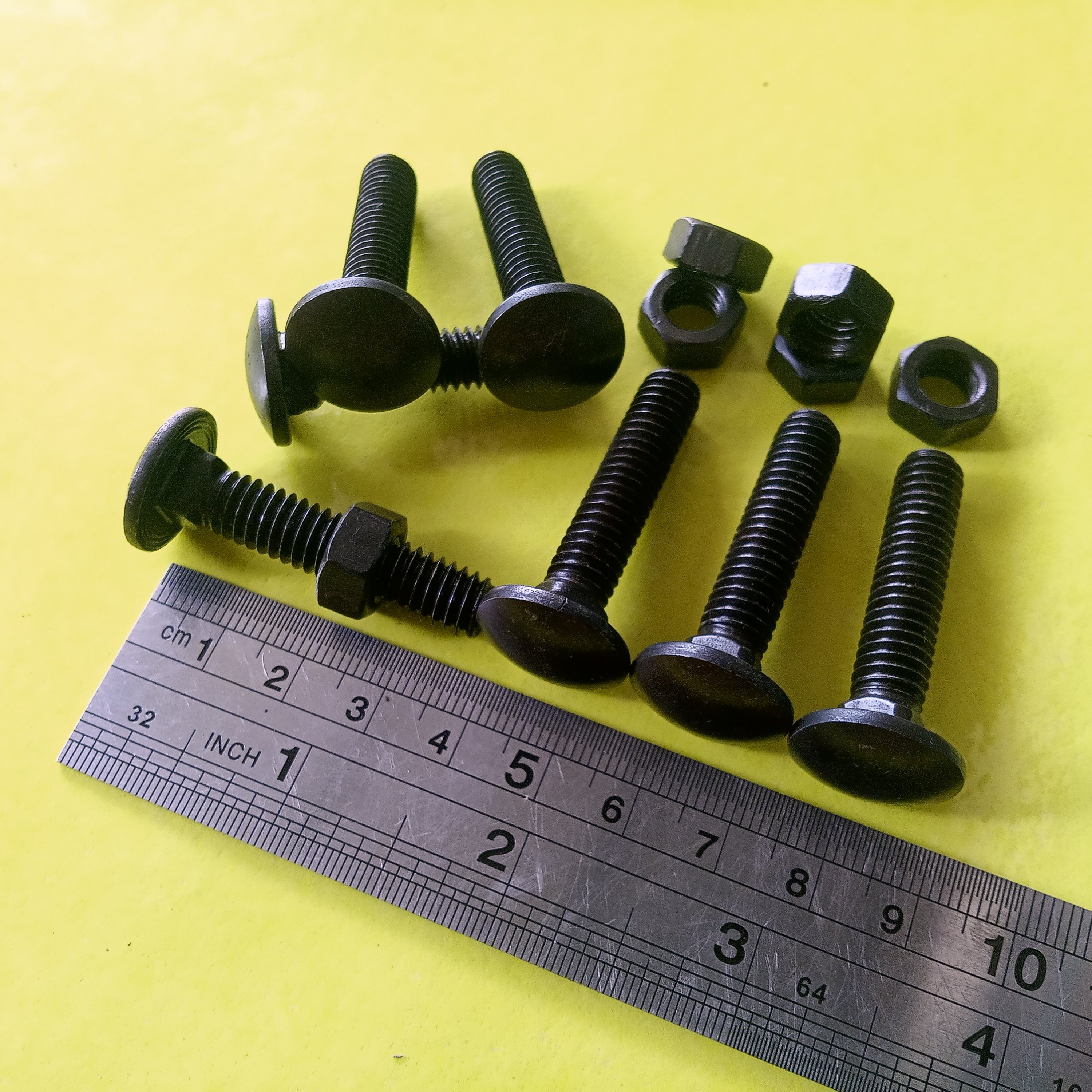 10pcs BAUT MUR CB 5/16 x 1 1/2" INCHI / BAUT M8 PANJANG 4CM / BAUT 12 ...