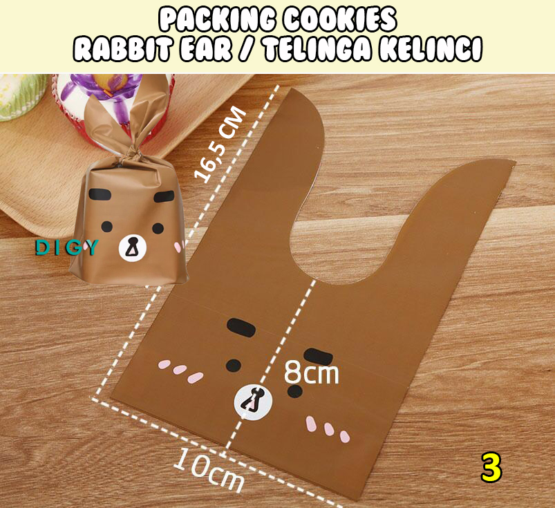 [50 PCS] Packing Cookies Lucu Ukuran S Kemasan Kue Lucu Unik Kantong ...