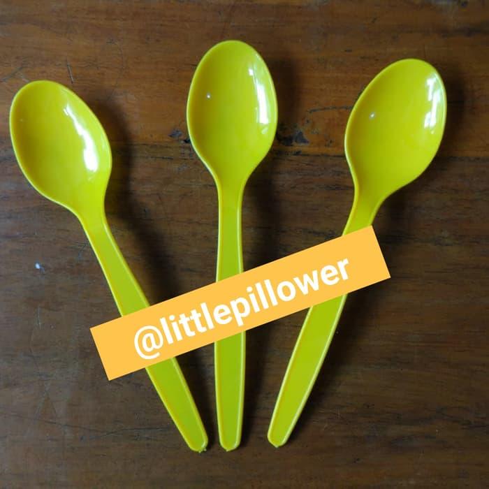 (Isi 25pcs) Sendok makan kuning/sendok makan warna/sendok garpu makan ...