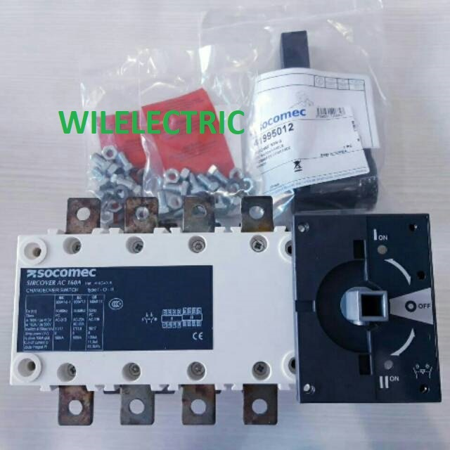 SOCOMEC Handle COS change over switch 1 0 2 4P sircover 160A 160 A ...