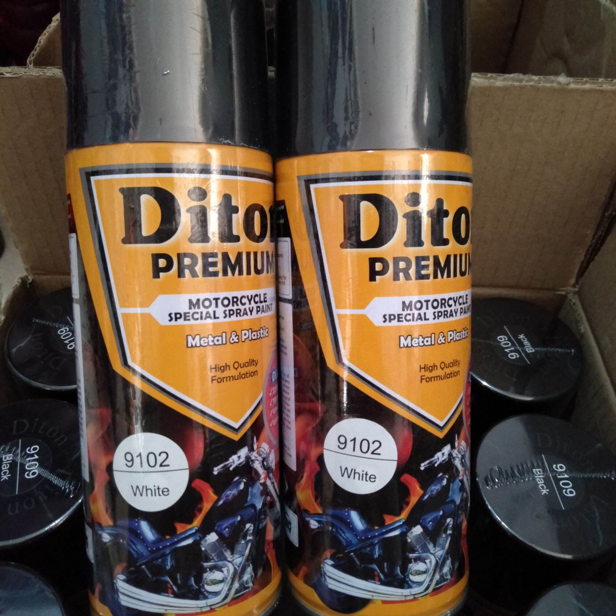 Pilok Pilox Cat Diton Premium White 9102 putih dasar putih Tahan Bensin ...
