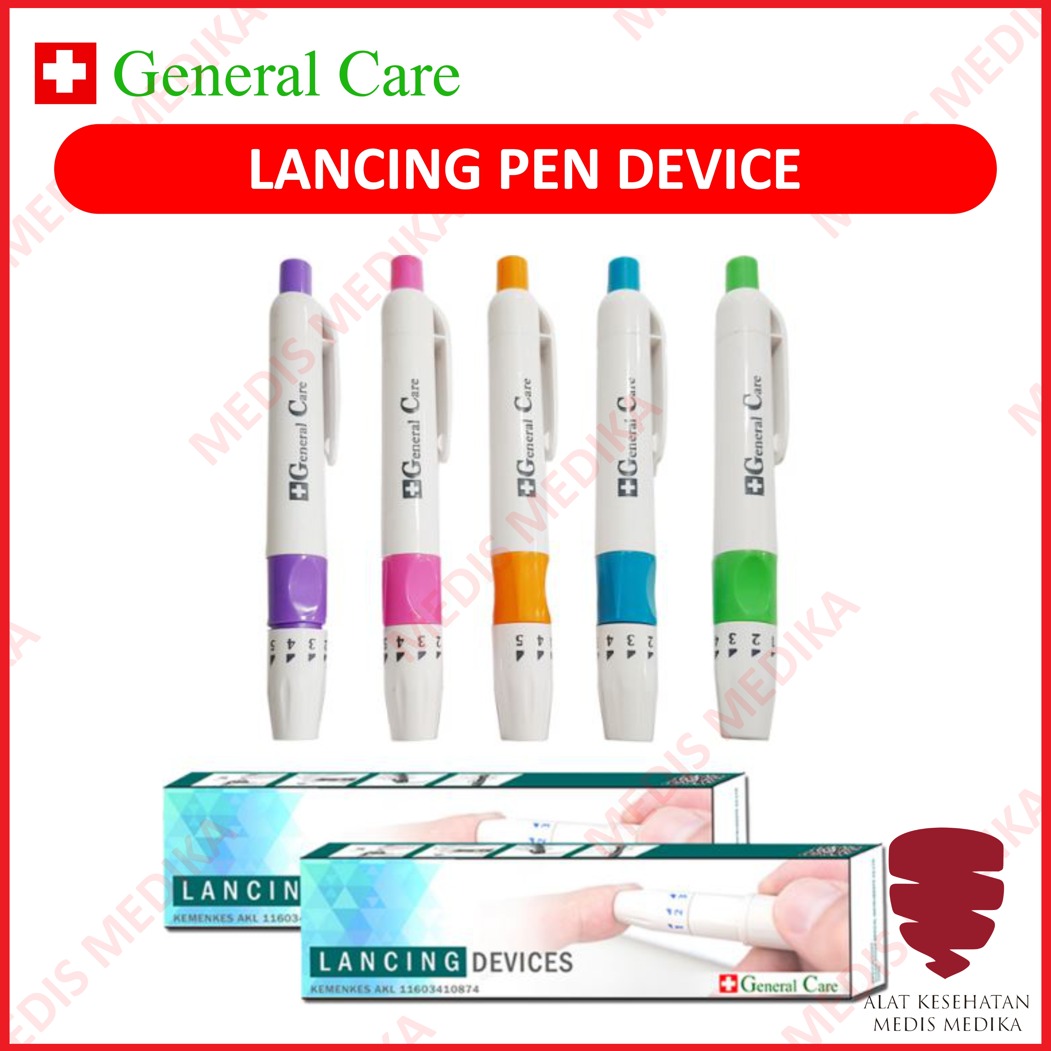 Lancing Device Bekam Pen Lancet Alat Ambil Sample Darah General Care ...