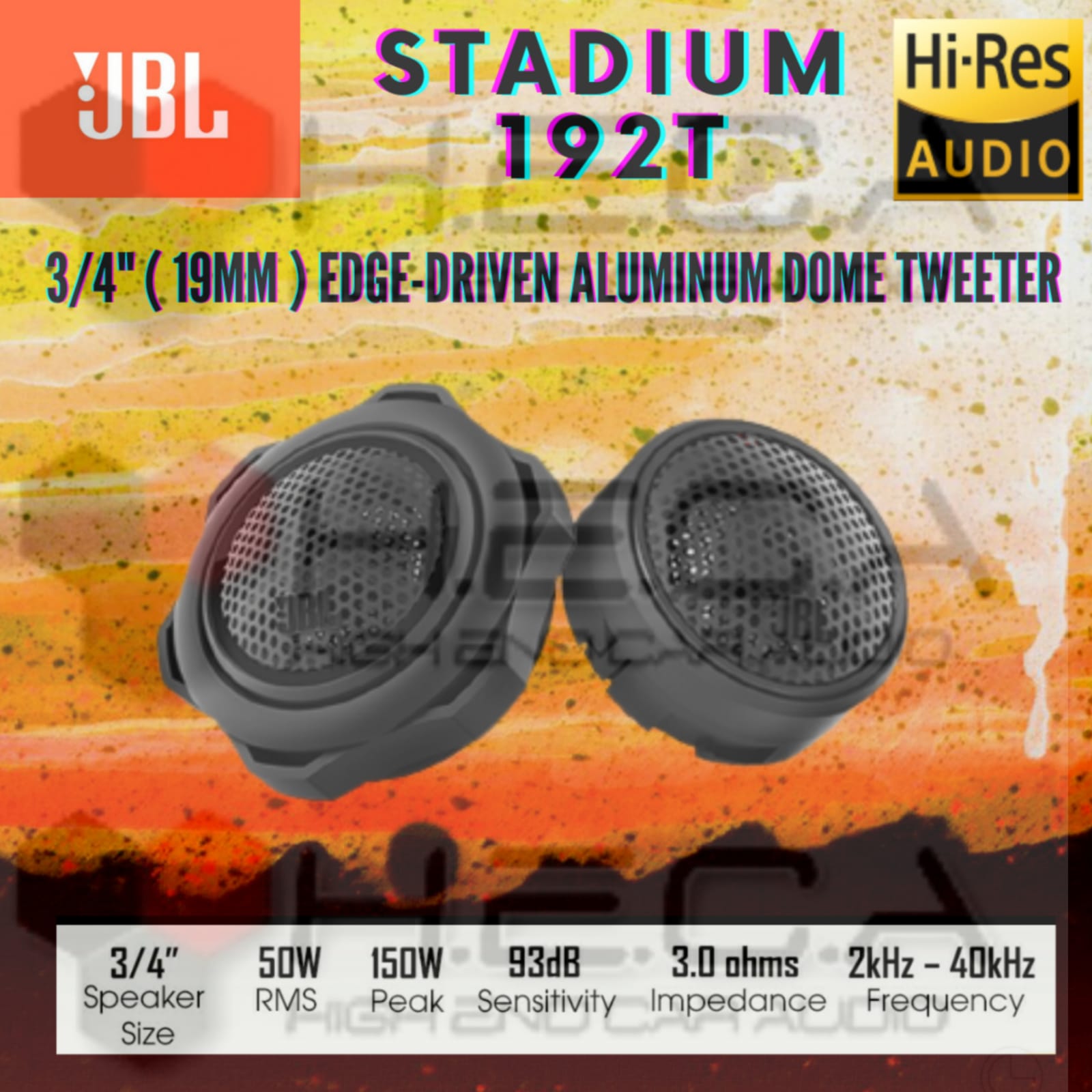 Tweeter JBL STADIUM 192T By HARMAN Audio Speaker Dashboard Kecil Mobil ...