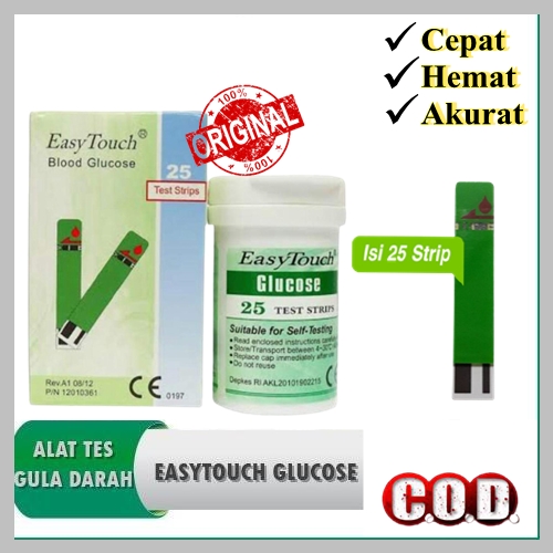 PROMO strip cek diabetes strip diabetes isi ulang stik gula darah refil ...