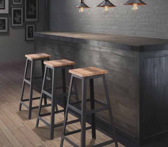 BANGKU BESI CAFFE BAR UKURAN 30×30×70 | Lazada Indonesia