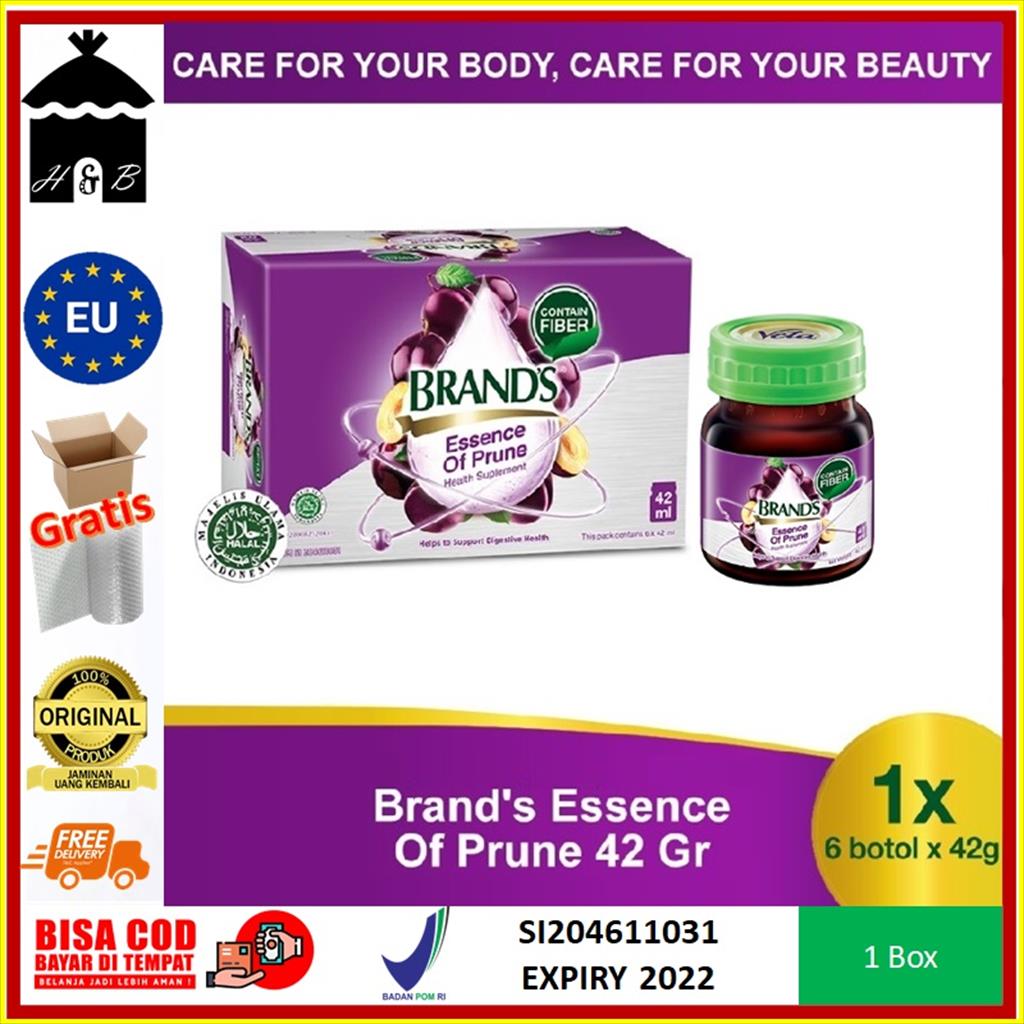 Brand’s Prune Essence 6x42gr Official BPOM Halal MUI merupakan minuman ...