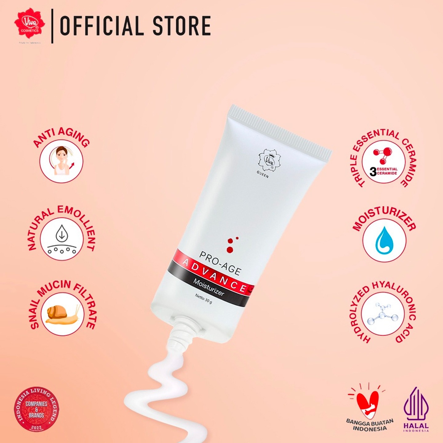 Viva Queen Pro-Age Advance Moisturizer Anti Aging with TRIPLE ESSENTIAL ...