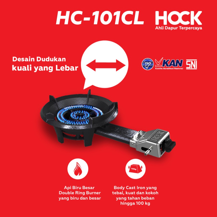 kompor commersial series Hock HC-102 CLfre selang hock | Lazada Indonesia