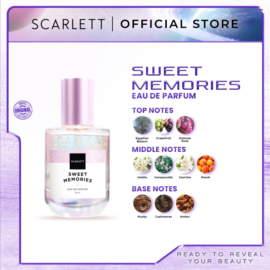 SCARLETT Whitening Eau De Parfum Indonesia / Parfum Unisex 30ml / A ...
