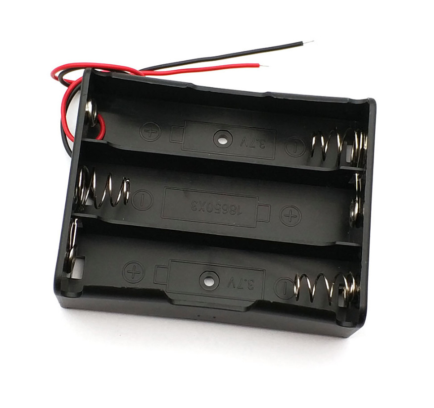 BATTERY HOLDER SOCKET TEMPAT KOTAK CASE BATERAI 3.7V 3X 18650 ( 3X ...