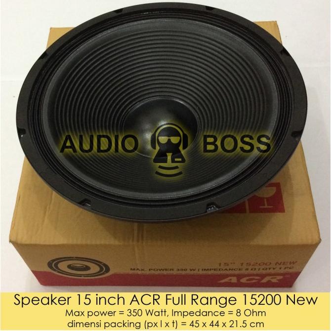 Speaker 15 inch ACR Full Range 15200 New / 15" ACR Full Range 15200 ...