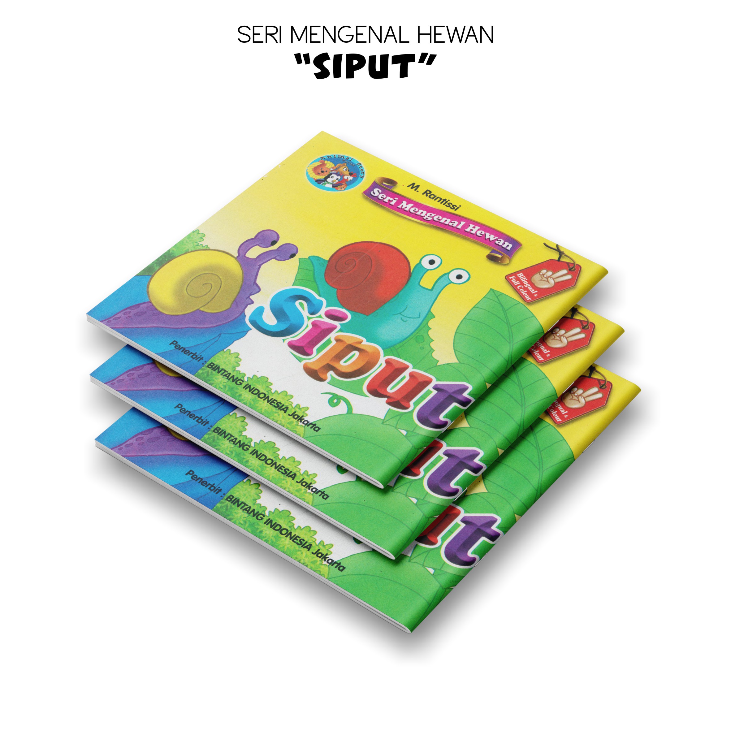 Buku Anak Bilingual 2 Bahasa Seri Mengenal Hewan Siput Full Color ...