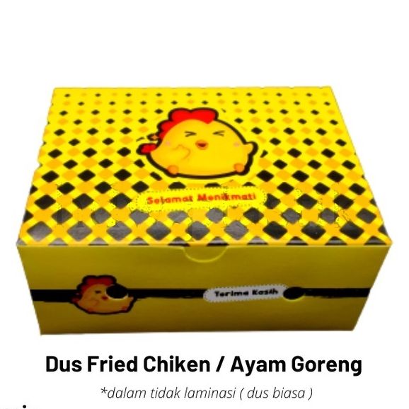 20 Pcs Box Dus Ayam Goreng / KFC / Kardus Fried Chicken16x12x7cm ...