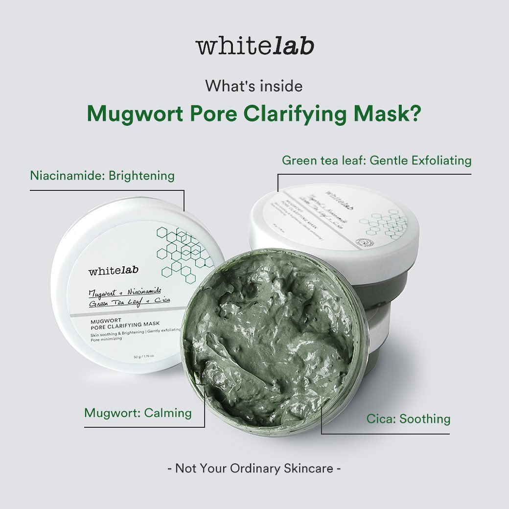[BPOM] WHITELAB Heartleaf Skin Purifying Gel Mask Mugwort Pore ...