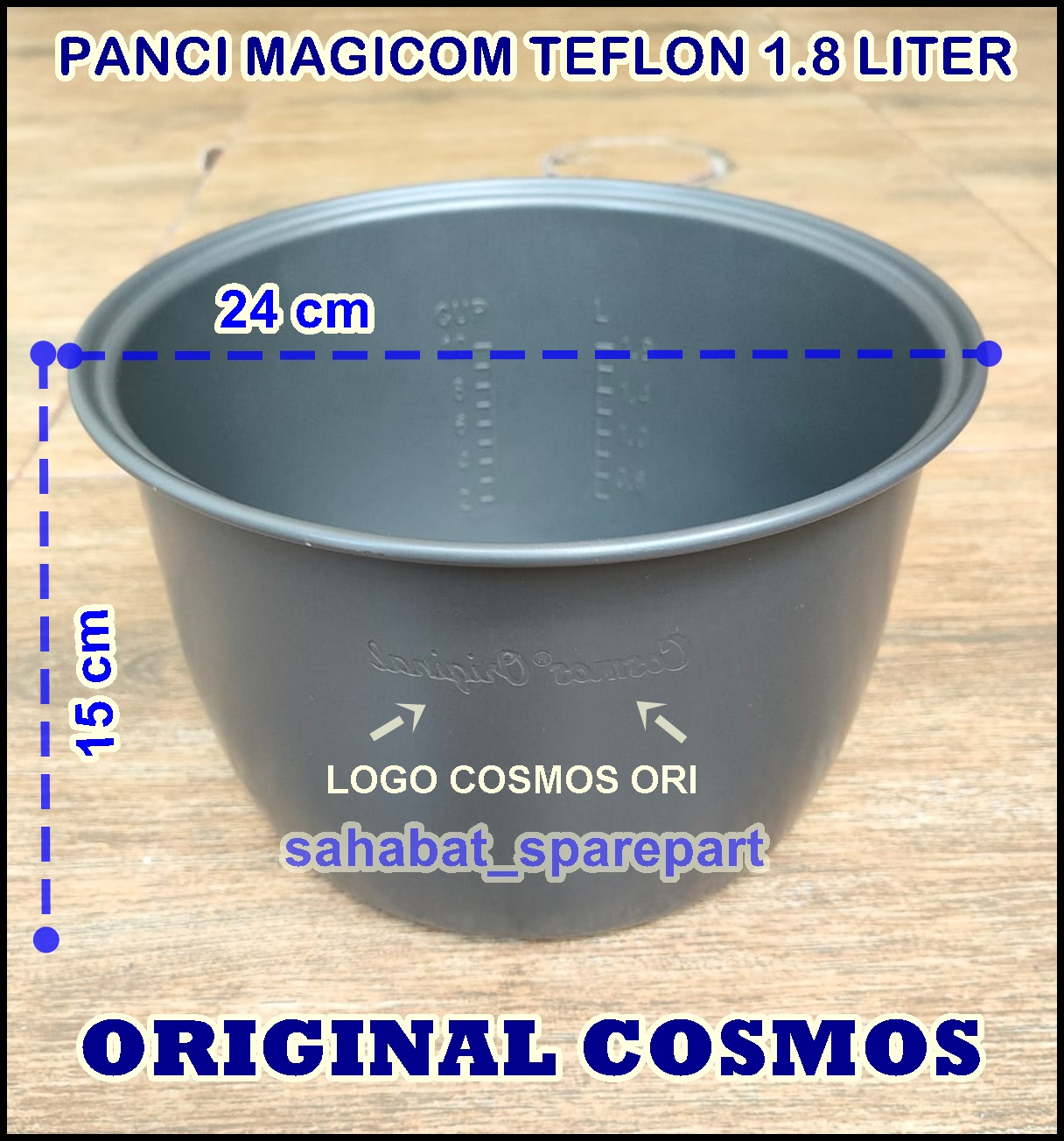PANCI TEFLON MAGICOM RICE COOKER COSMOS 1.8 LITER TINGGI 15 CM ORIGINAL ...