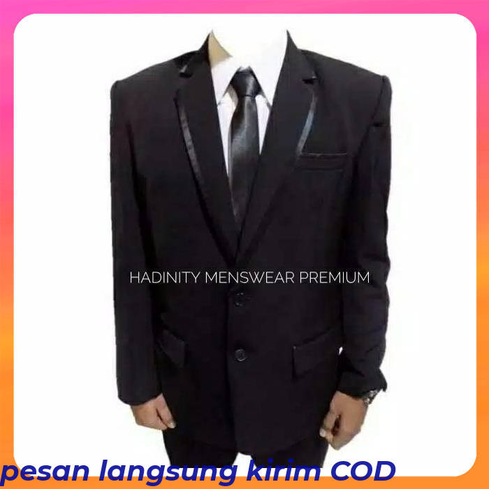 TERBARU JAS PREMIUM TEBAL JAS RESMI KERJA HITAM JAS FORMAL PRIA JAS ...