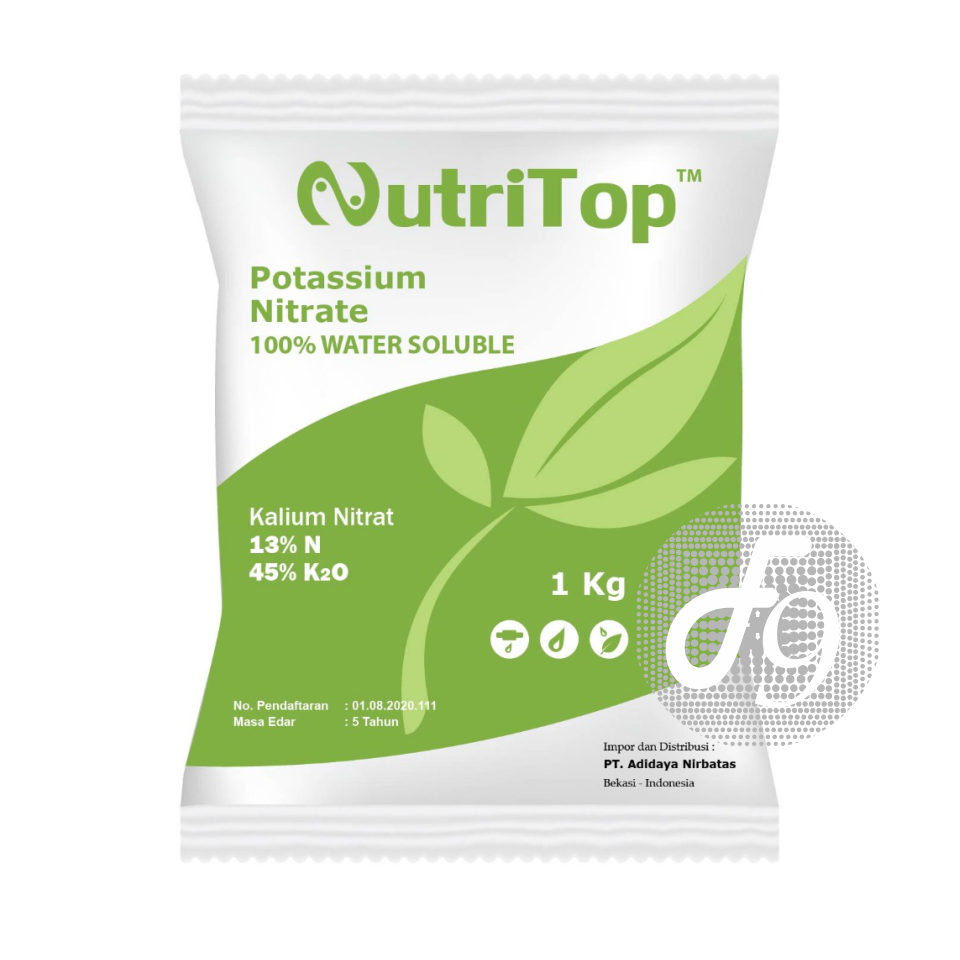 Pupuk Kalium Nitrat KNO3 Hidroponik Grade - Nutritop 1 Kg | Lazada ...