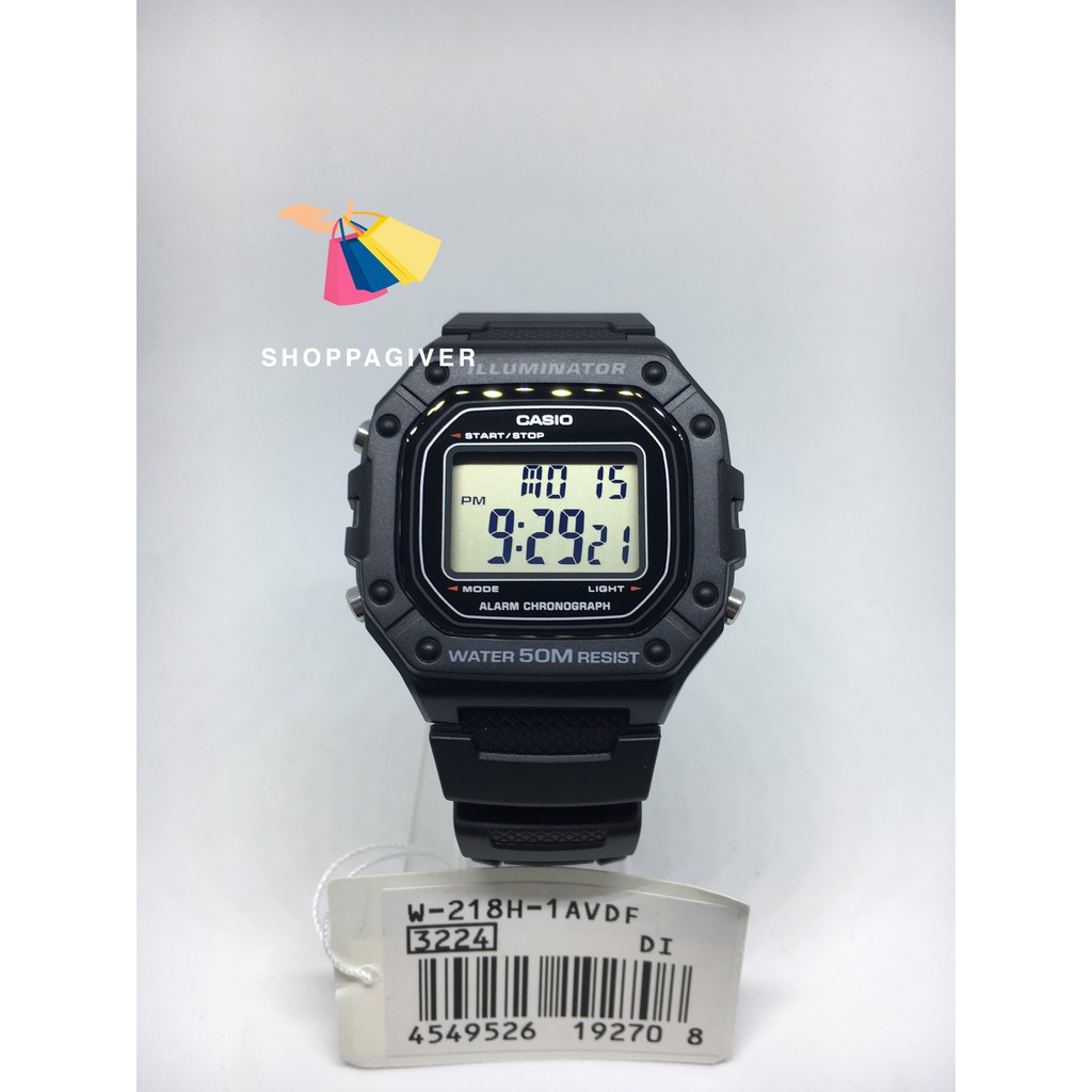 JAM TANGAN PRIA CASIO ORIGINAL DIGITAL W-218H / W-218H-1A / W-218H ...