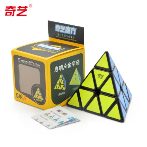 Rubik QIYI Qiming A Piramid Segitiga Magic Cube 3x3 Blackbase Original ...
