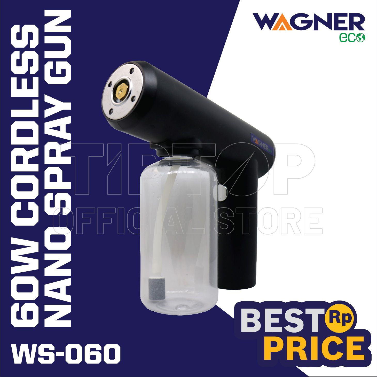 WAGNER ECO Cordless Nano Spray Gun Disinfectant + UV Lighting (WS-060 ...