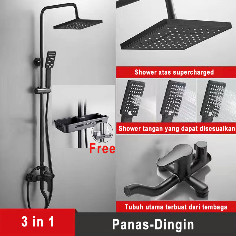 ES Shower 1 Set Paket Lengkap Wall Mounted Hand Shower Dengan Tiang ...